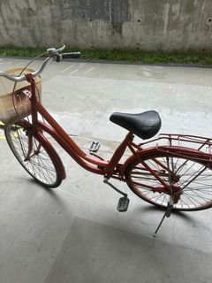 Blue City Bicycle with Basket and Rear Rack, Sports Equipment, Bicycles ...