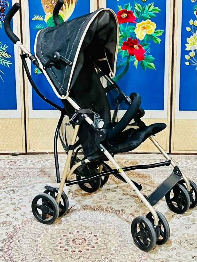 Black and Beige Stroller, Babies & Kids, Going Out, Strollers on Carousell