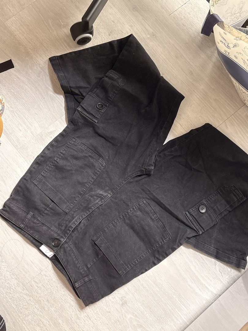 black cargo pants/ black long jeans, Women's Fashion, Bottoms, Other ...