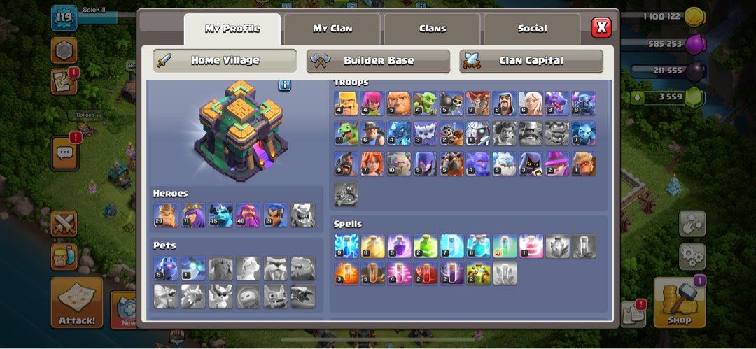 Clash of Clans TH14 Account - Maxed Troops, Video Gaming, Video Games ...