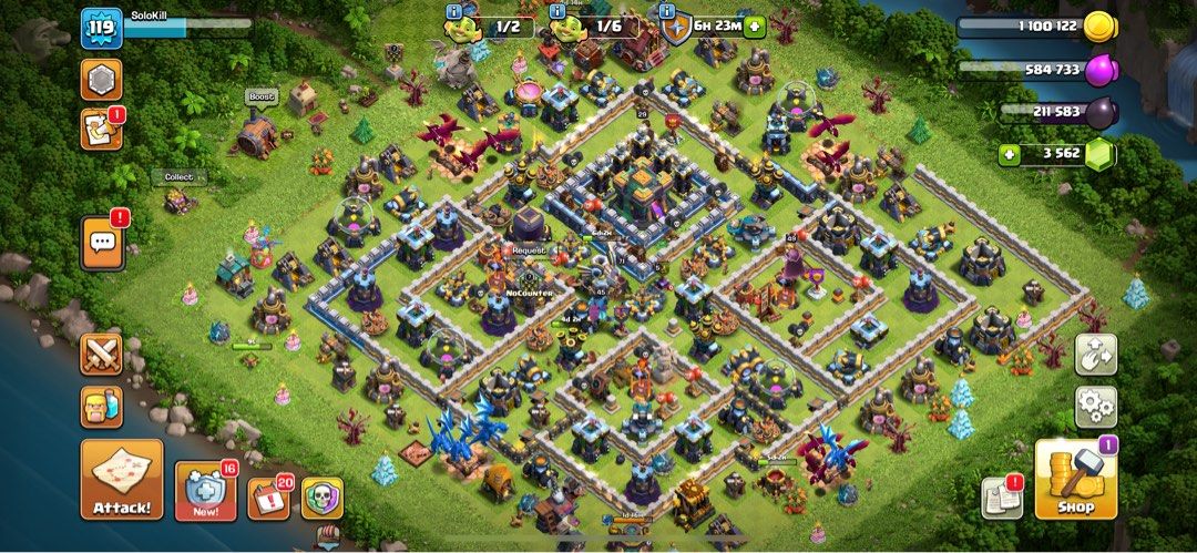 Clash of Clans TH14 Account - Maxed Troops, Video Gaming, Video Games ...