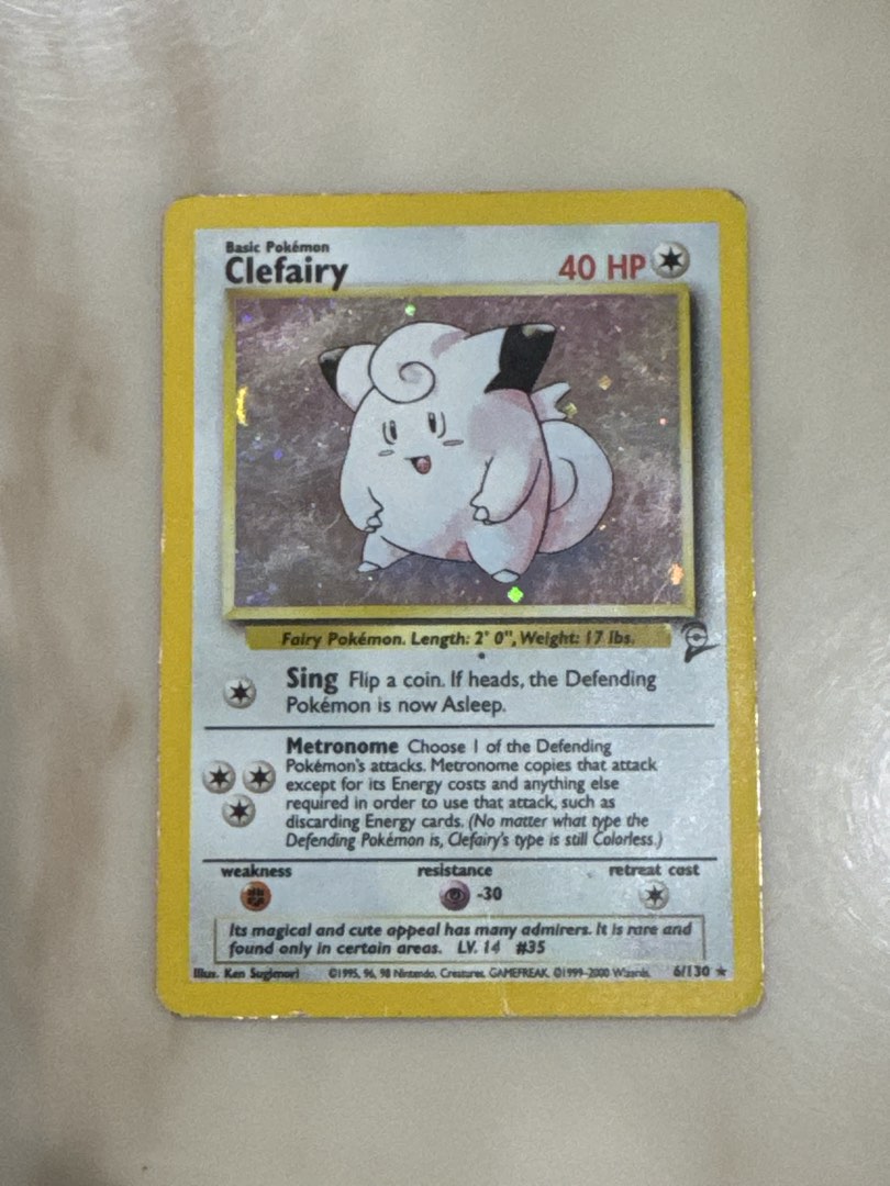 Clefairy #6 Pokemon Base Set 2, Hobbies & Toys, Toys & Games on Carousell