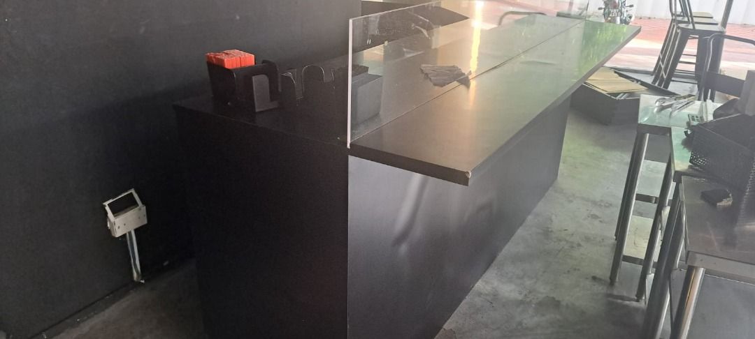 Commercial Bar Counter - Black, Furniture & Home Living, Furniture ...