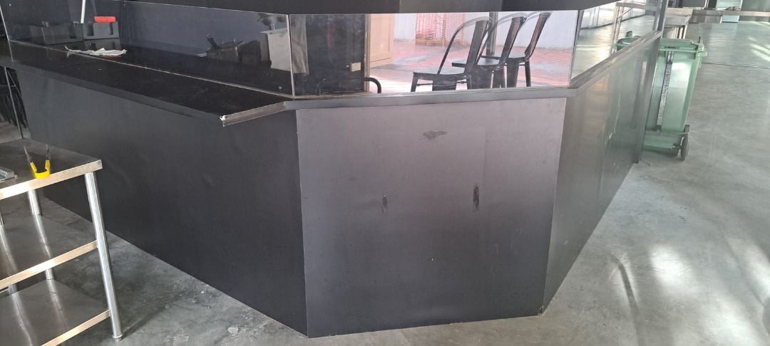 Commercial Bar Counter - Black, Furniture & Home Living, Furniture ...