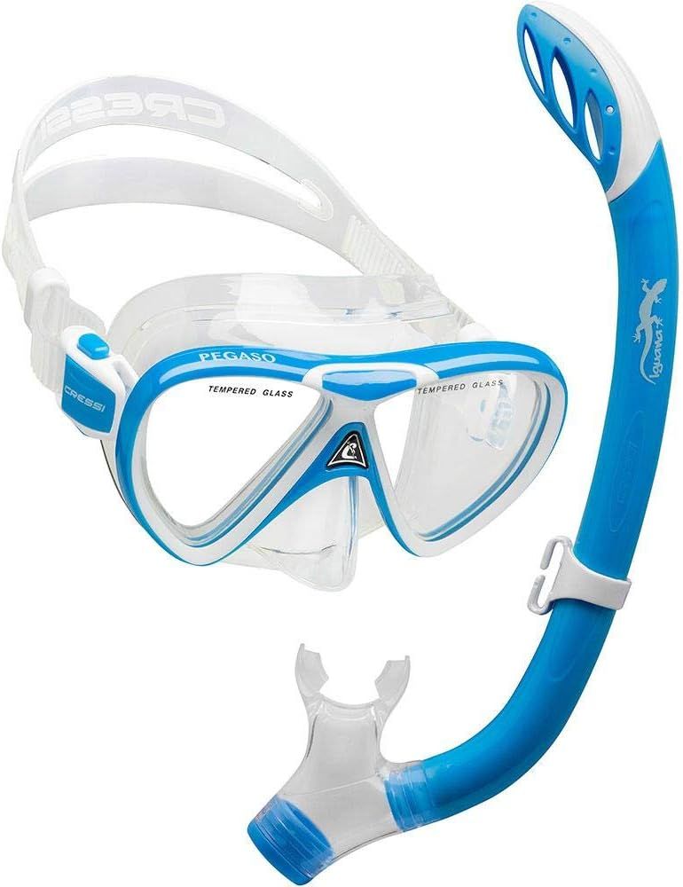 Cressi Snorkeling Silicone Set (Mask & Snorkel) for Kids ages 5 to 15 ...