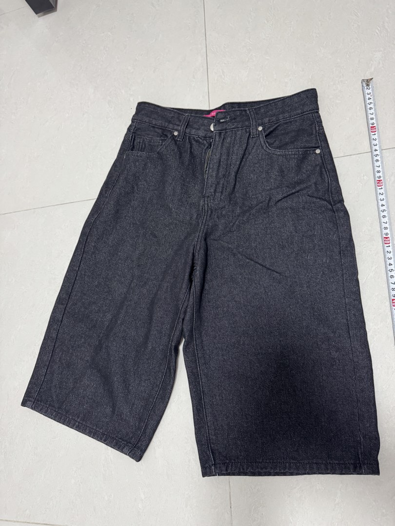 denim jorts, Women's Fashion, Bottoms, Shorts on Carousell