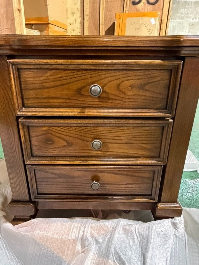 Designer Condo Bedside Table – Walnut Finish, Furniture & Home Living ...