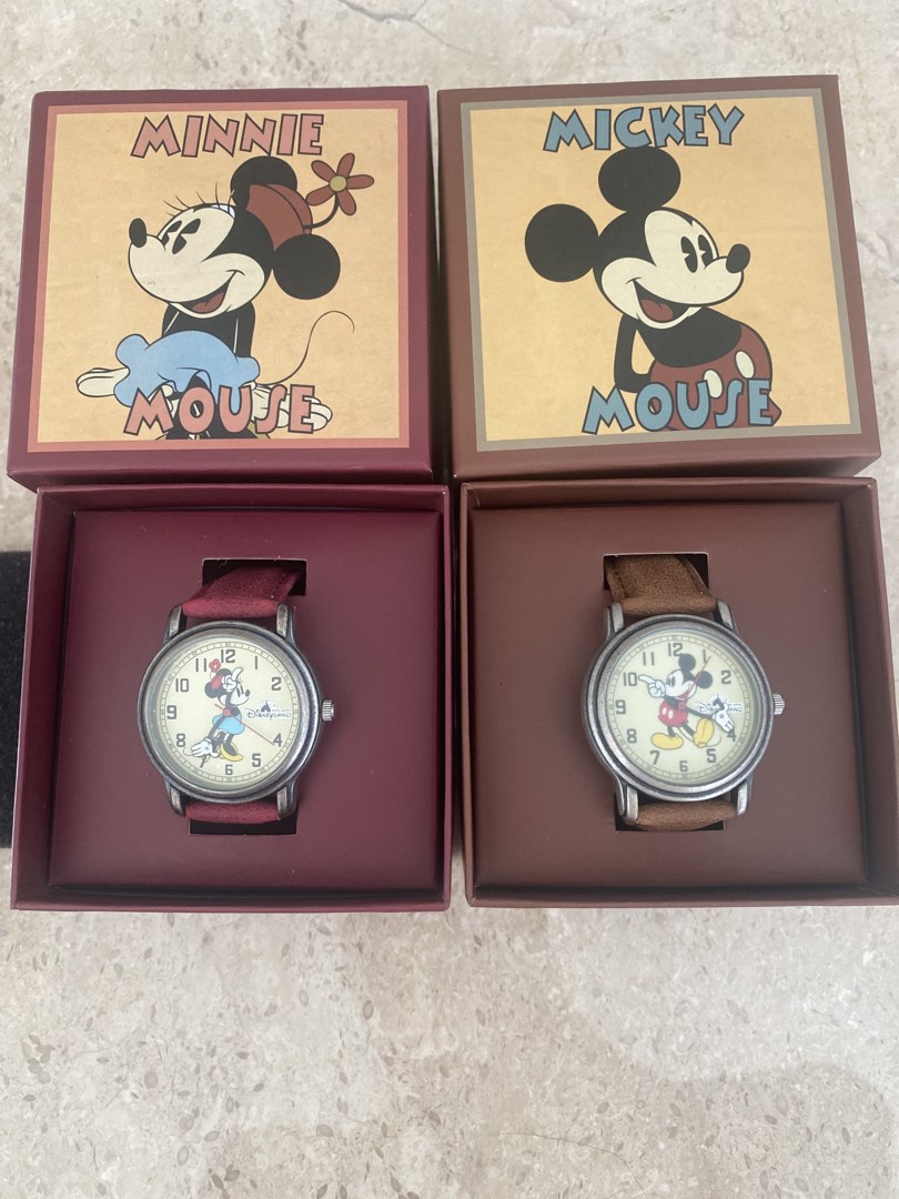 Disney Mickey & Minnie Mouse Watch, Luxury, Accessories on Carousell