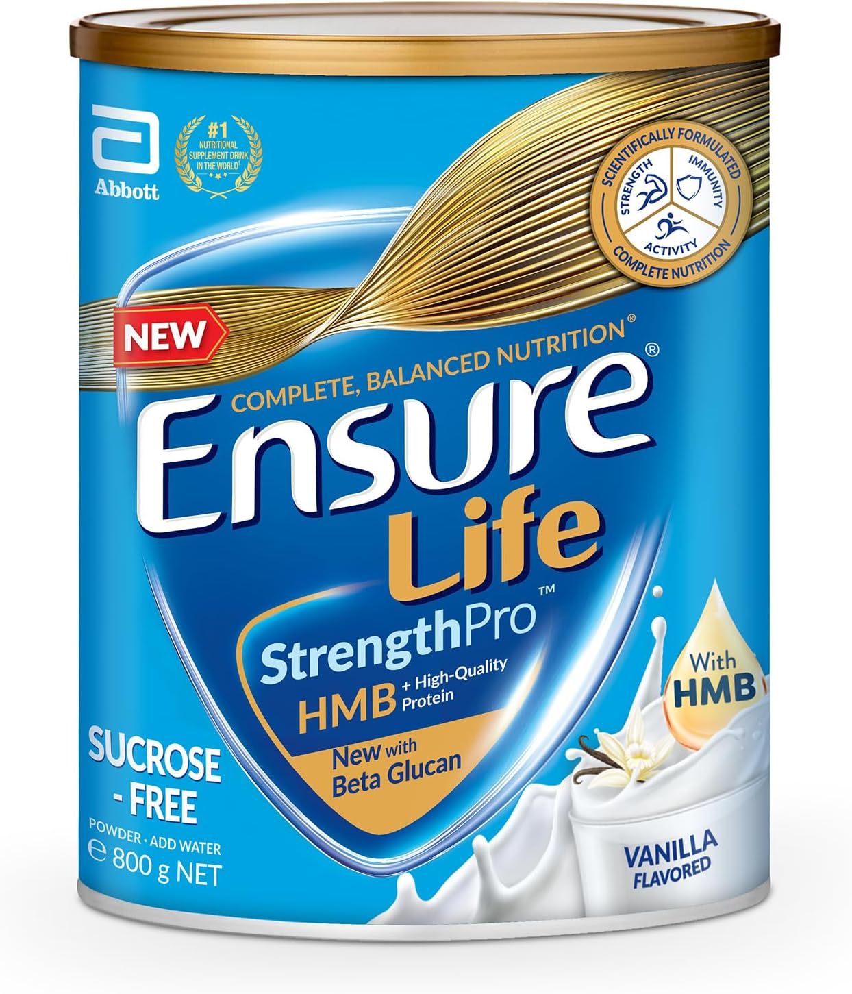 Ensure Life StrengthPro Sucrose-Free 800g - [Vanilla (Sucrose- Free ...