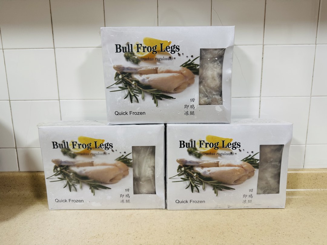 Frozen Bull Frog Legs, Food & Drinks, Chilled & Frozen Food on Carousell