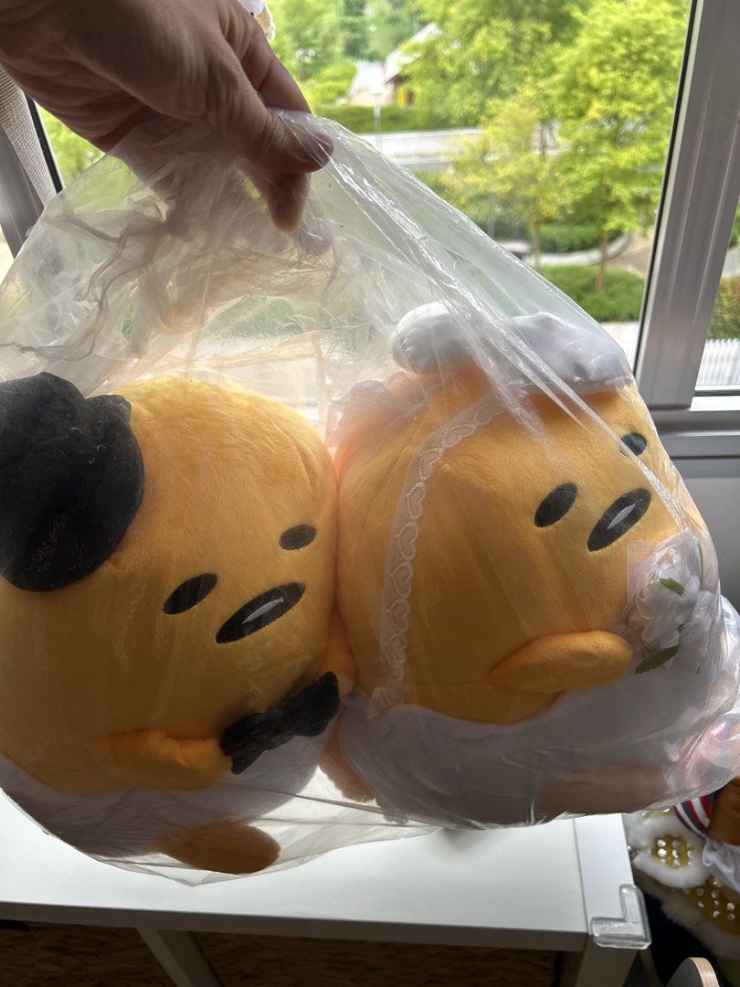 Gudetama Wedding Plushie Set, Hobbies & Toys, Toys & Games on Carousell