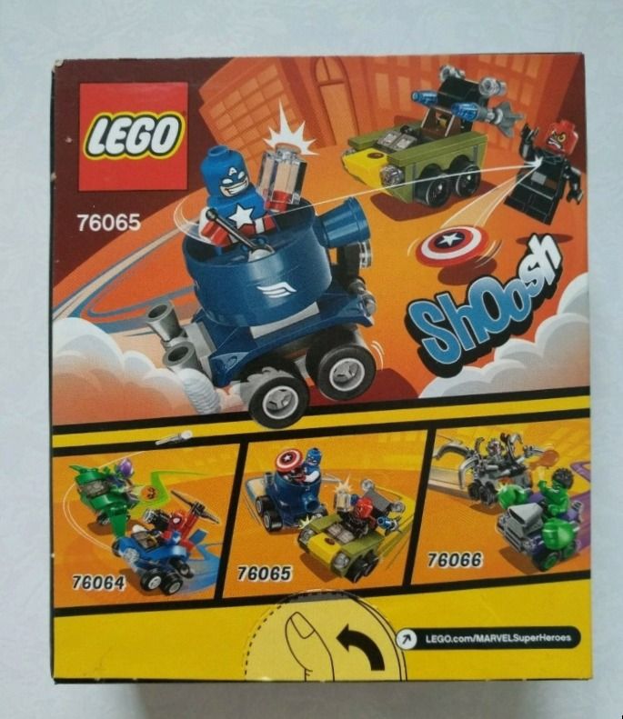 LEGO Captain America vs Red Skull Marvel Super Heroes 76065 Building ...