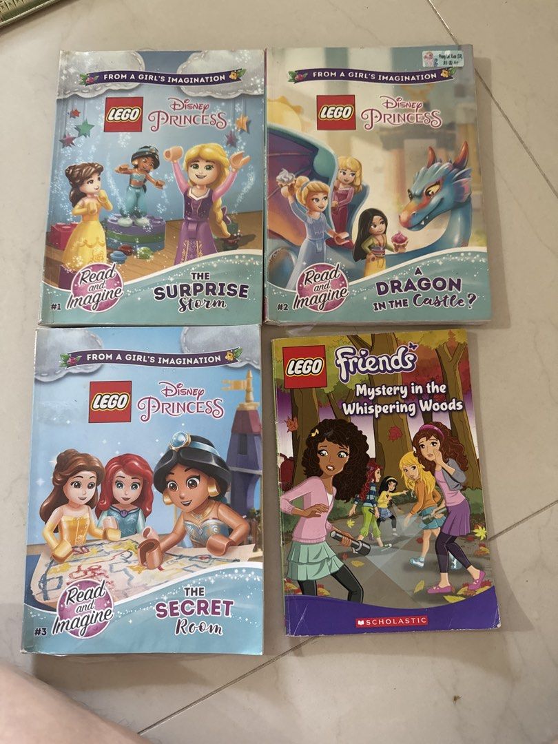 Lego story books -Disney Princess - 4 books for $15, Hobbies & Toys ...