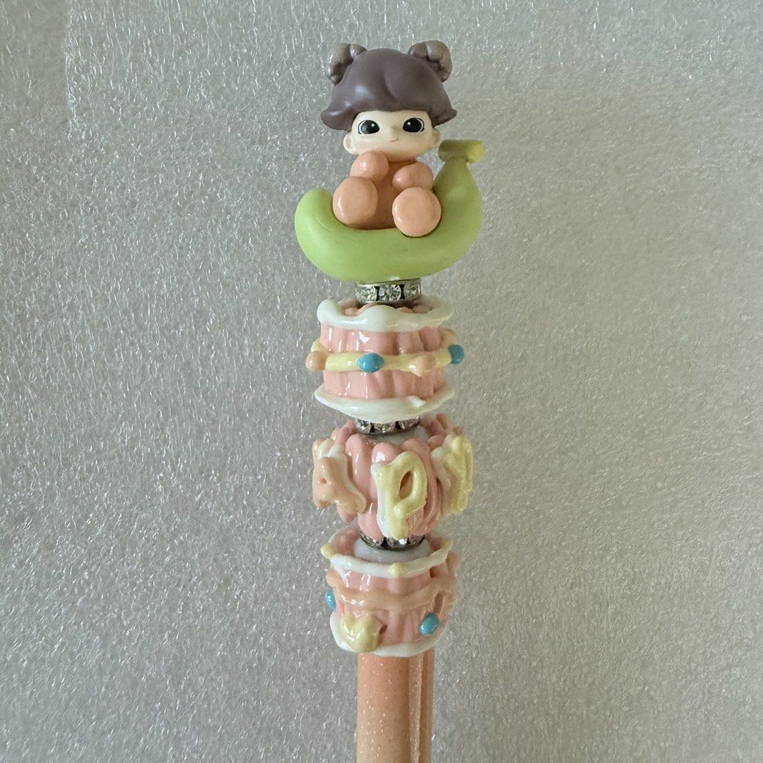 New popmart Dimoo inspired pop bean handcrafted Ballpoint Pen, Hobbies ...