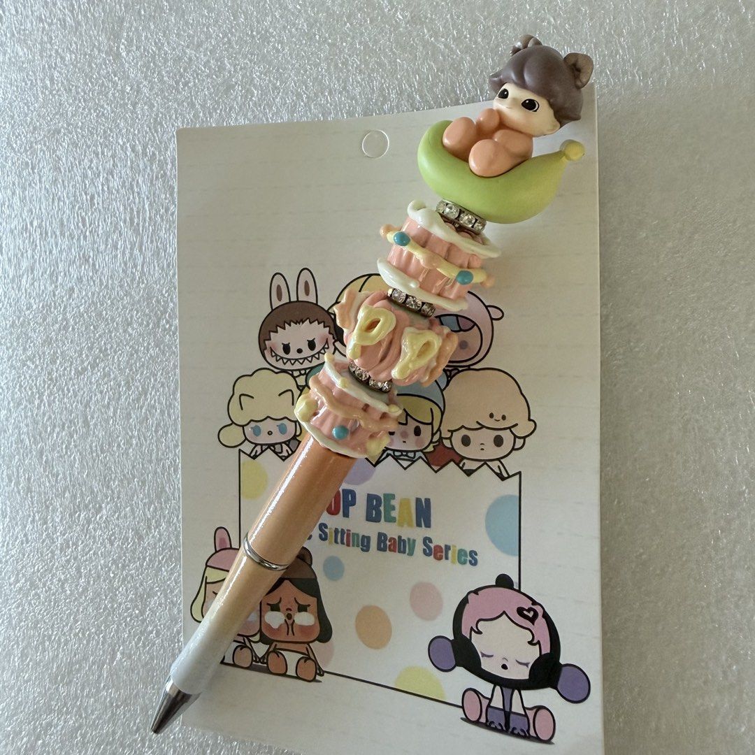 New popmart Dimoo inspired pop bean handcrafted Ballpoint Pen, Hobbies ...