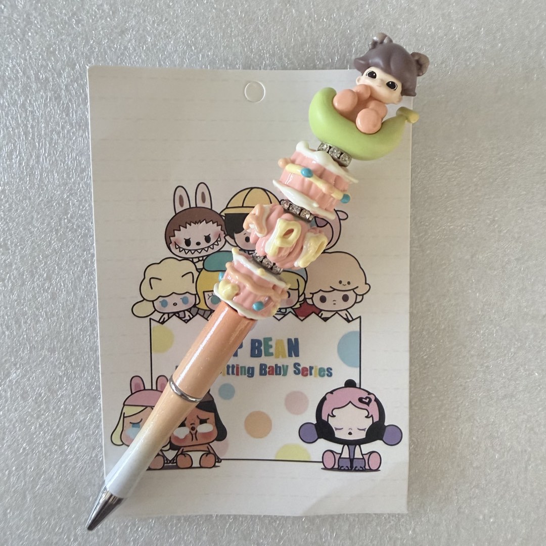 New popmart Dimoo inspired pop bean handcrafted Ballpoint Pen, Hobbies ...