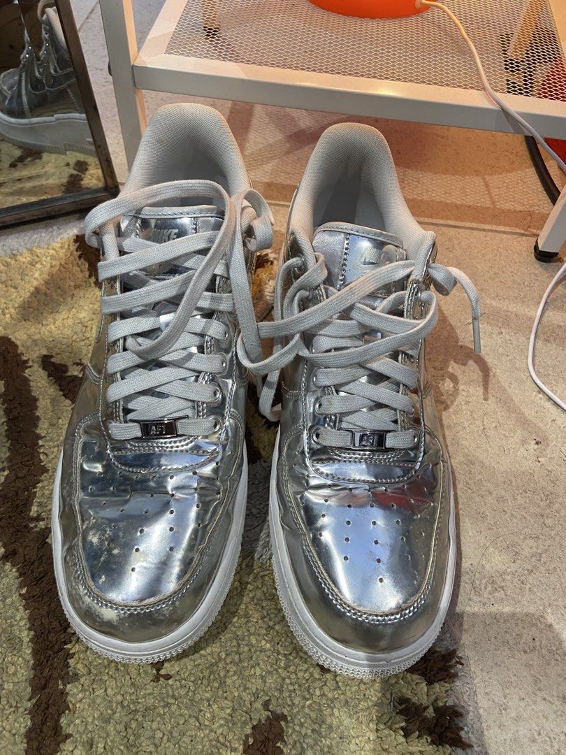 Nike Air Force One is SP Liquid Metal, Men's Fashion, Footwear ...