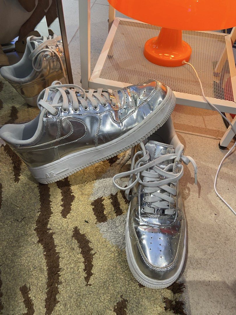 Nike Air Force One is SP Liquid Metal, Men's Fashion, Footwear ...