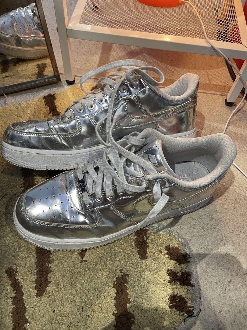 Nike Air Force One is SP Liquid Metal, Men's Fashion, Footwear ...