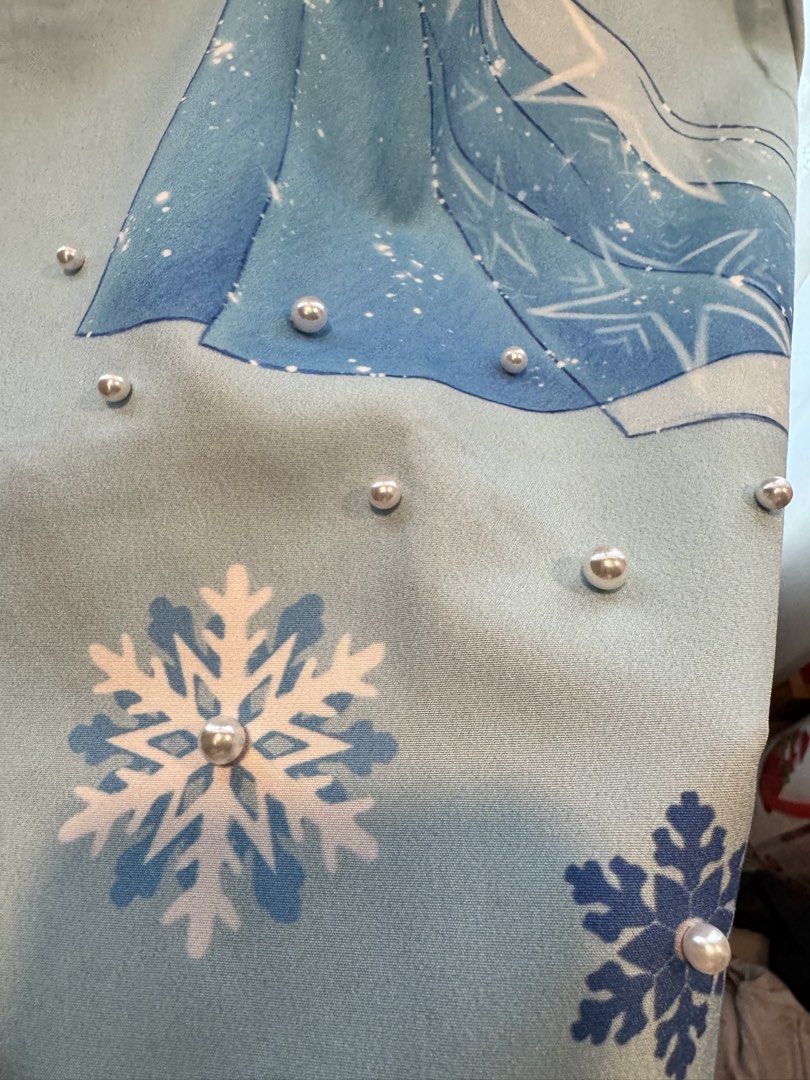 Original Disney Premium Quality Frozen Elsa Light Blue Dress with ...