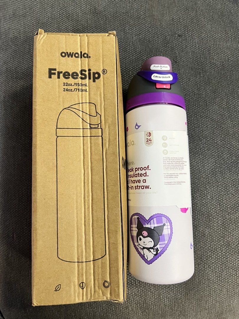 Owala Kuromi Freesip 24oz / 710ml - Damaged box, Furniture & Home ...