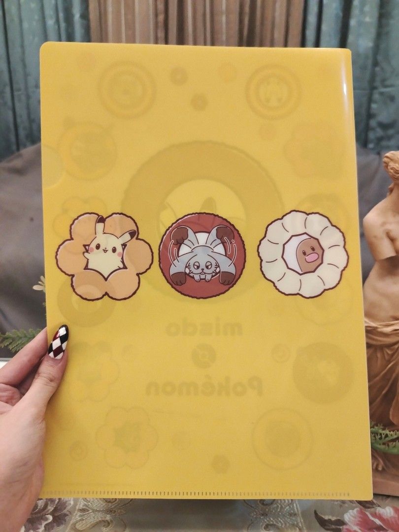 Pokemon × Mister Donut Japan Collaboration Clear File Folder, Hobbies ...