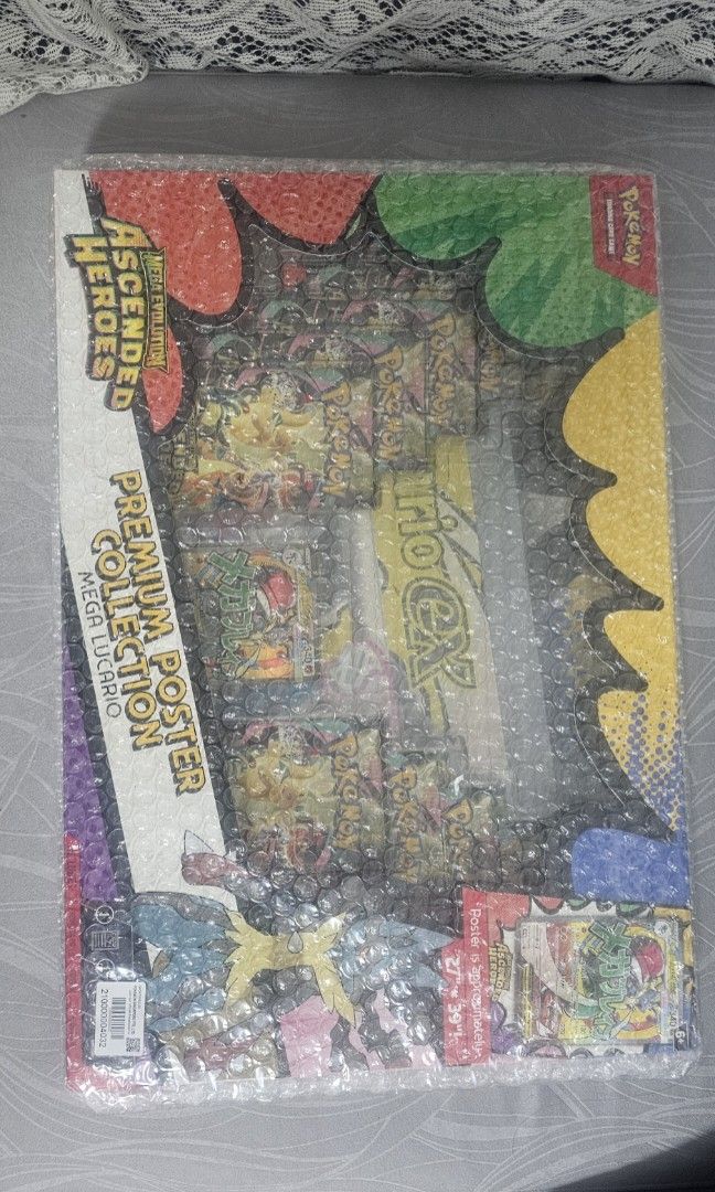 Pokemon Ascended Heroes Premium Poster Collection Mega Lucario Sealed ...