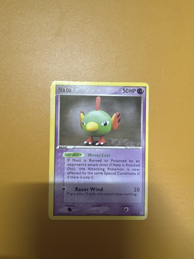 Pokemon Card - Natu, Hobbies & Toys, Toys & Games on Carousell