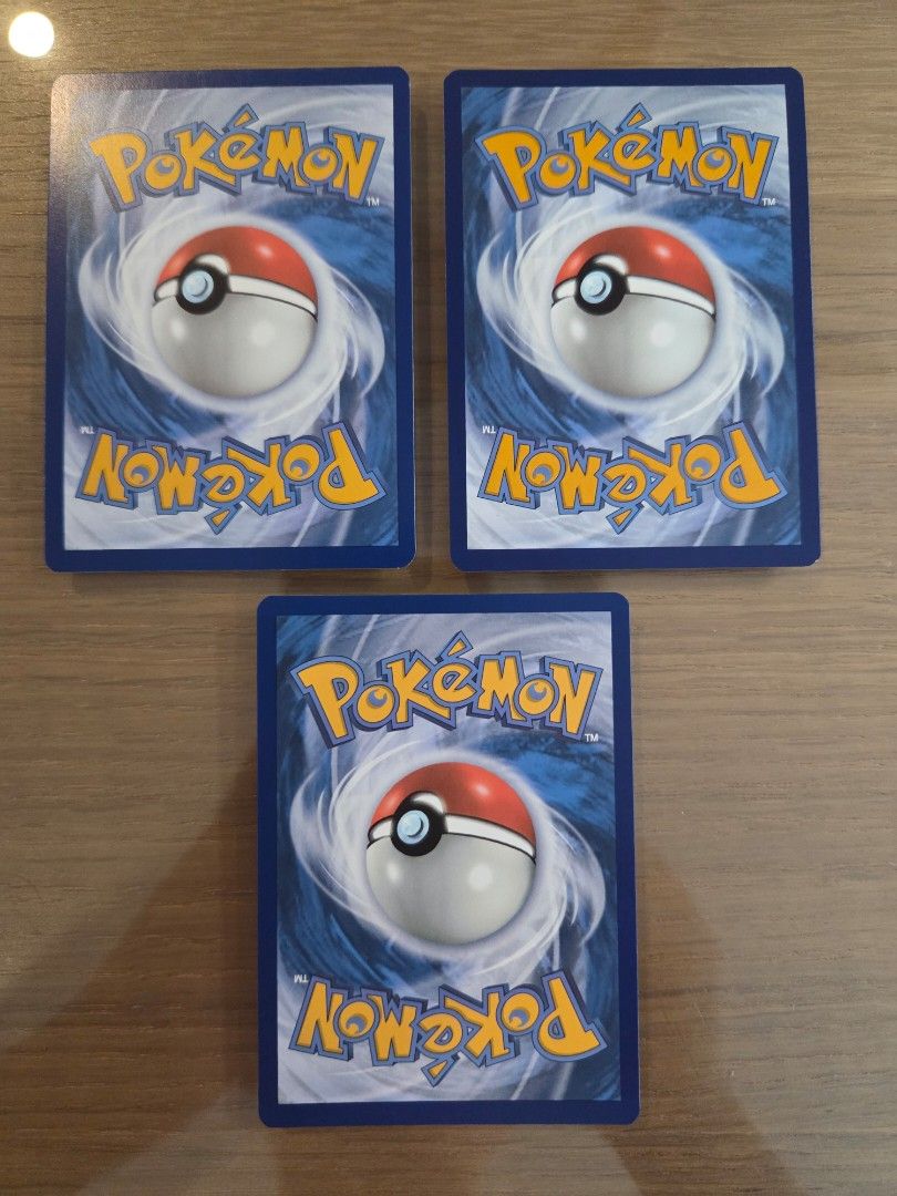 Pokemon Cards Bulbasaur, Squirtle, and Charmander obsidian flames ...