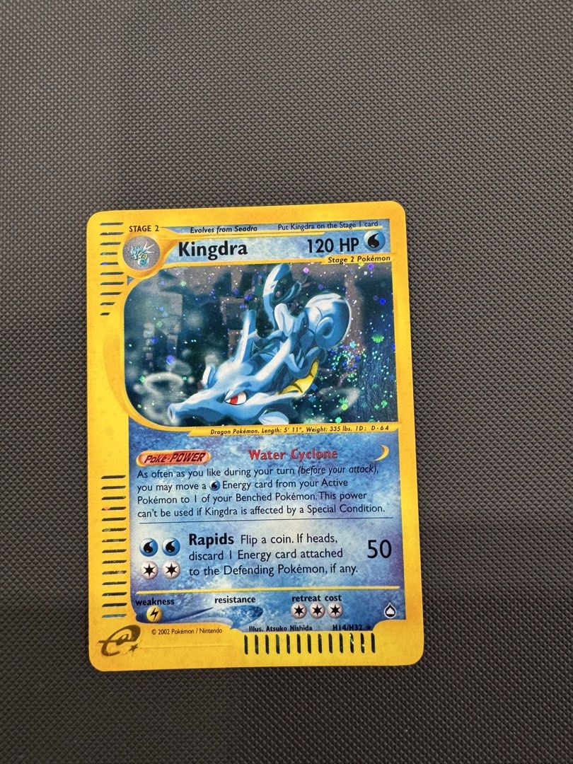 Pokemon Kingdra aquapolis Card - Stage 2, Hobbies & Toys, Toys & Games ...