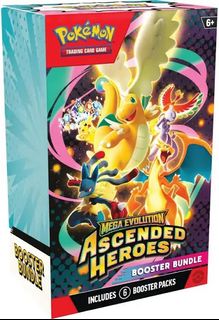 Pokemon TCG Mega Evolution Ascended Heroes Booster Bundle, Hobbies ...