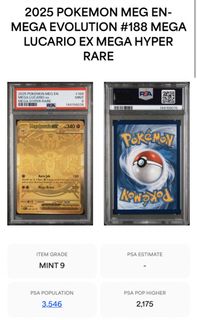2025 Pokemon Mega Lucario EX MUR PSA 10, Hobbies & Toys, Toys & Games ...