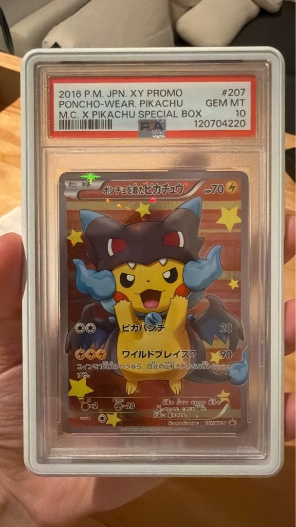 Poncho Pikachu XY Promo #207 GEM MT 10, Hobbies & Toys, Toys & Games on ...