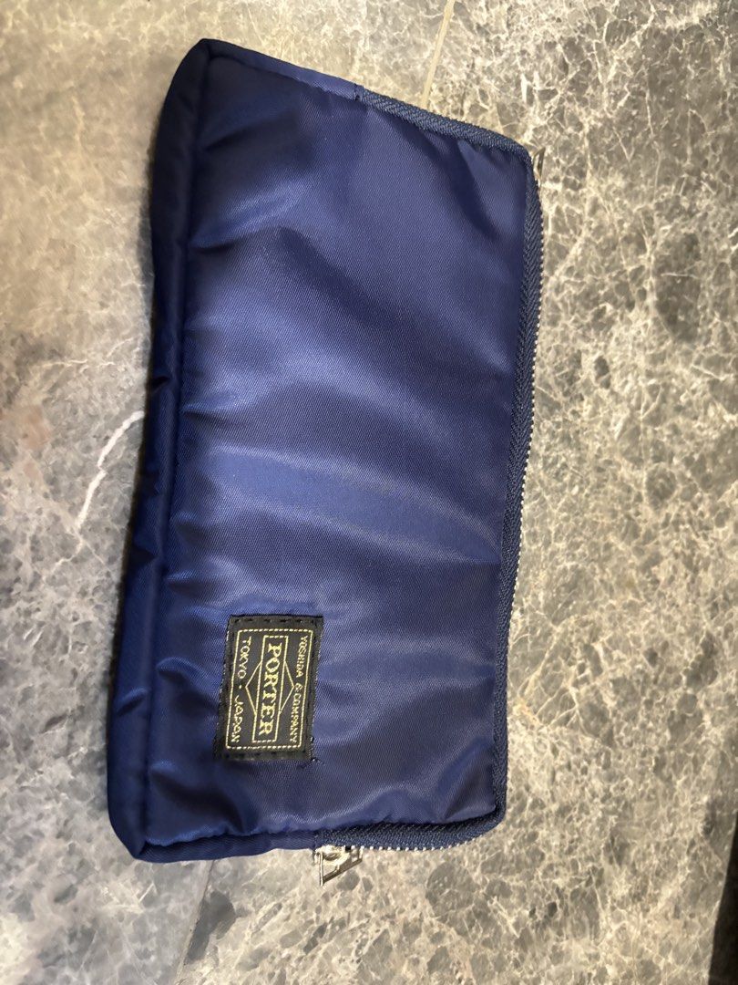 Porter Tokyo Pouch - Navy Blue, Women's Fashion, Bags & Wallets, Purses ...