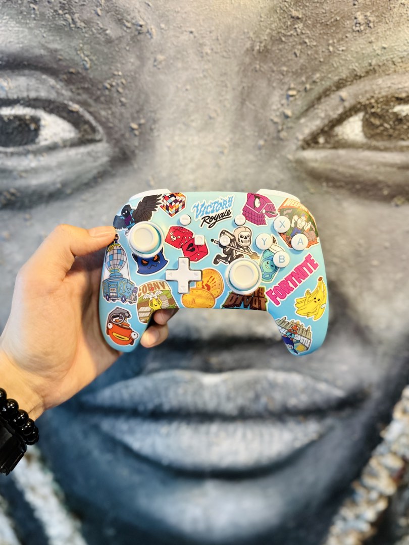 PowerA Enhanced Wireless Controller Fortnite Sticker Mania Edition ...
