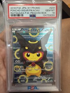 PSA Graded 2015 Poncho Pikachu XY Promo Card, Hobbies & Toys, Toys ...
