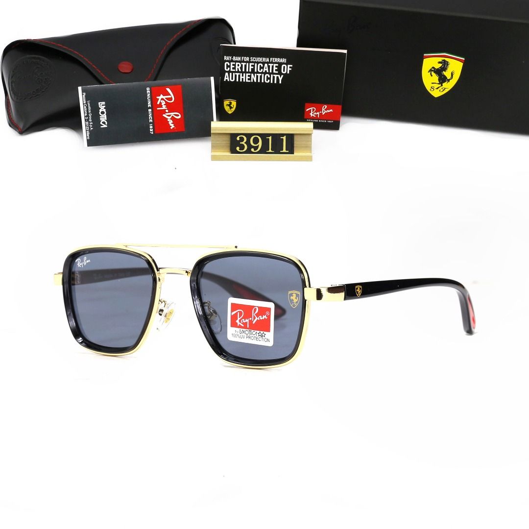 Ray-Ban x Ferrari RB3911 Sunglasses | Full Set, Men's Fashion, Watches ...