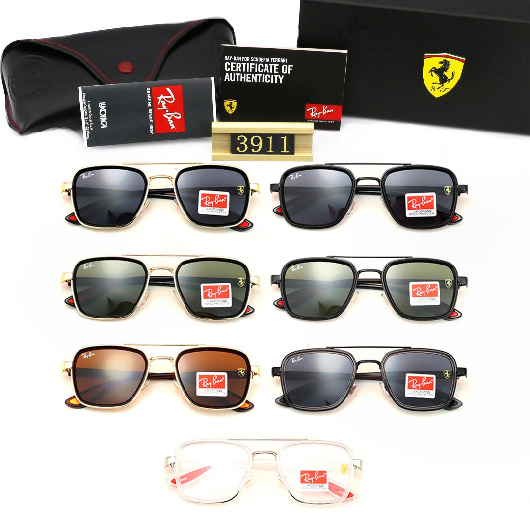 Ray-Ban x Ferrari RB3911 Sunglasses | Full Set, Men's Fashion, Watches ...