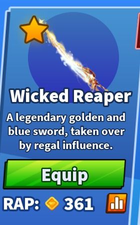 Roblox Blade Ball Wicked Reaper, Video Gaming, Gaming Accessories, In ...