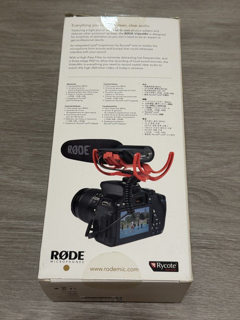 Rode VideoMic On-Camera Microphone - Brand New, Audio, Microphones on ...