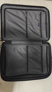 26" Samsonite Magnum Eco Spinner Suitcase black luggage trolley bag ...