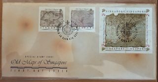 Singapore map For Sale | Stamps & Prints | Carousell Singapore