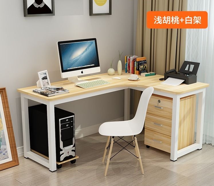 Study tableL-shaped corner desk Computer Table 🚚🚚Delivery within 3-days ...