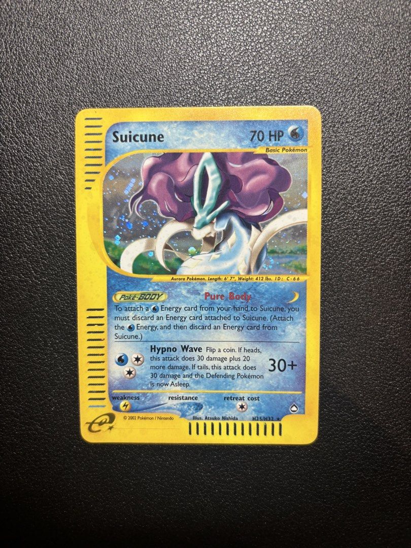 Suicune H25 Holo - 2002, Hobbies & Toys, Toys & Games on Carousell