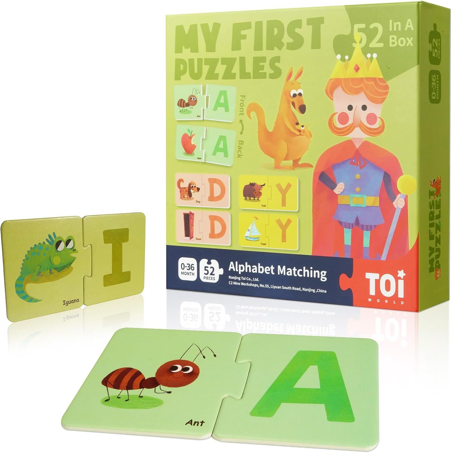 Toi 6 Packs Large Piece Toddler Jigsaw Puzzles for Kids Aged 1.5 ...