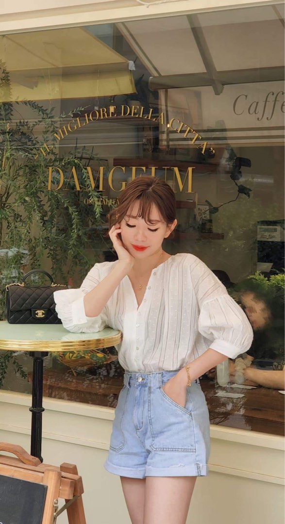 White Top, Women's Fashion, Tops, Blouses on Carousell