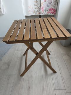 Wooden Folding Outdoor Table, Furniture & Home Living, Furniture ...