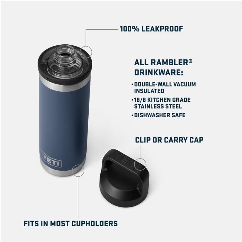 YETI Rambler Bottle Chug, Vaccum Insulated Stainless Steel Bottle with ...