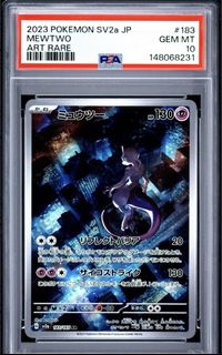 Pokemon pikachu 超夢 寶可夢 Mewtwo SV2a JP Art Rare PSA 10, 興趣及遊戲, 玩具 & 遊戲類 ...