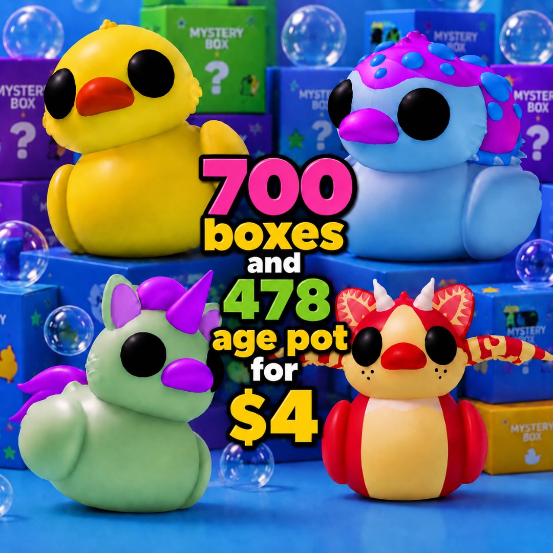 adopt me selling rubber ducky boxes, Video Gaming, Gaming Accessories ...